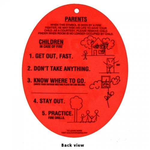 Home Safety the Child Finder Fire Rescue Decal with Suction Cup – Home ...